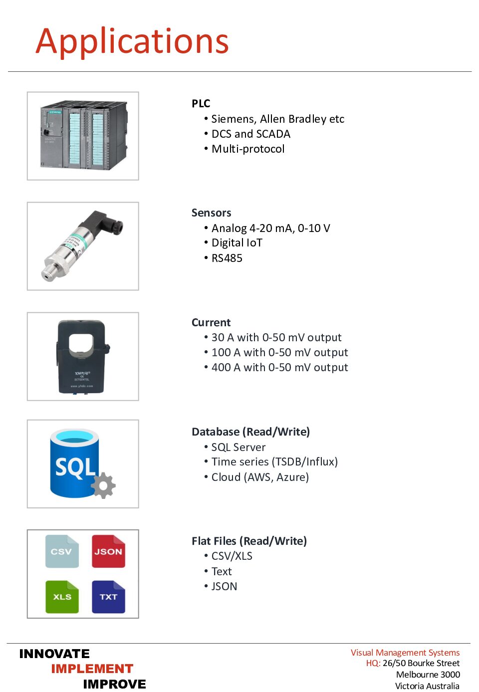 Data bridge - Visual Management Systems
